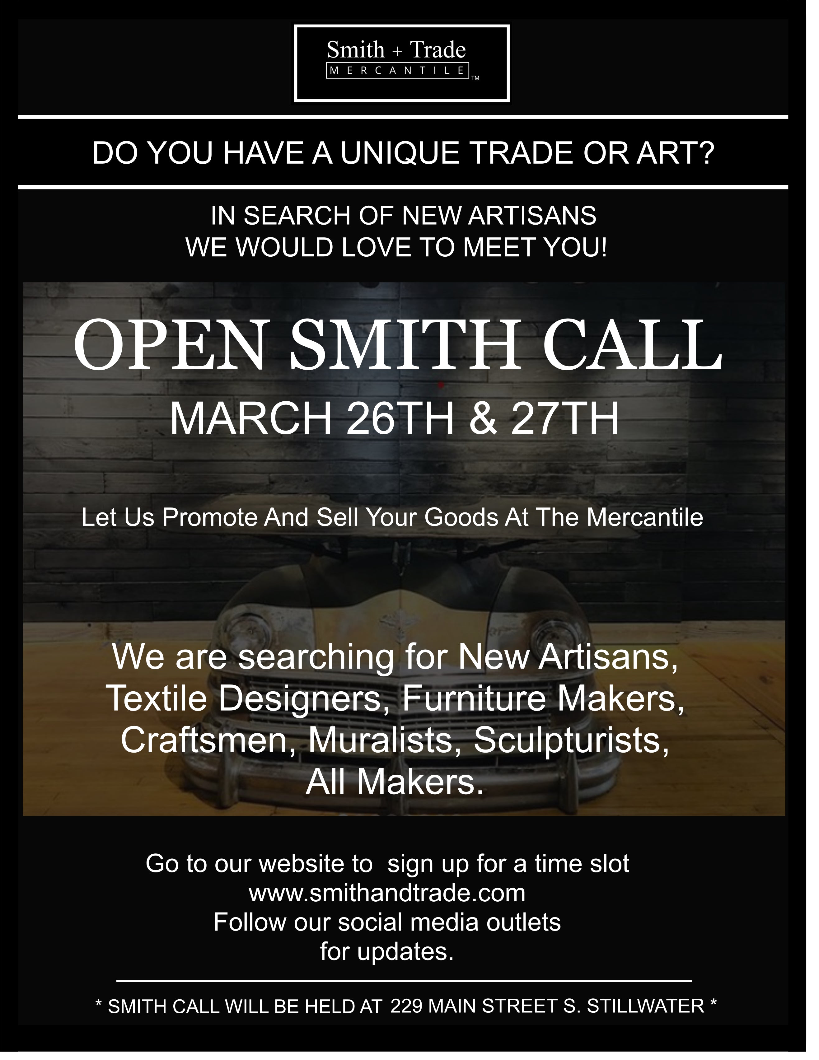 COME SHARE YOUR CRAFT WITH US! WE'VE OPENED MORE TIME SLOTS! – Smith ...